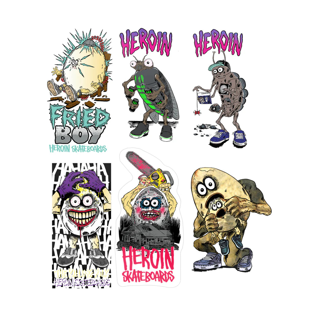 Heroin Skateboards Sticker 2025-2 – Funky SB